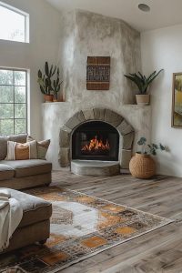 40 Corner Fireplace Ideas To Enhance Your Home's Cozy Corners
