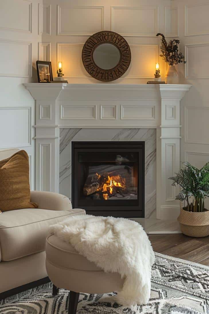 40 Corner Fireplace Ideas To Enhance Your Home's Cozy Corners