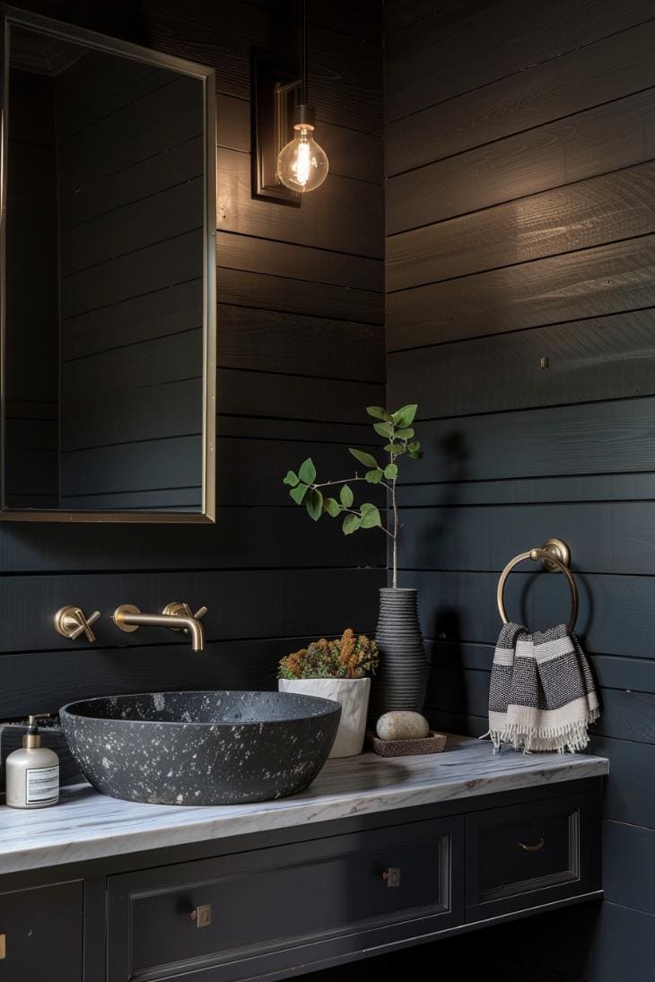 40 Dark Shiplap Walls To Elevate Your Home Interiors