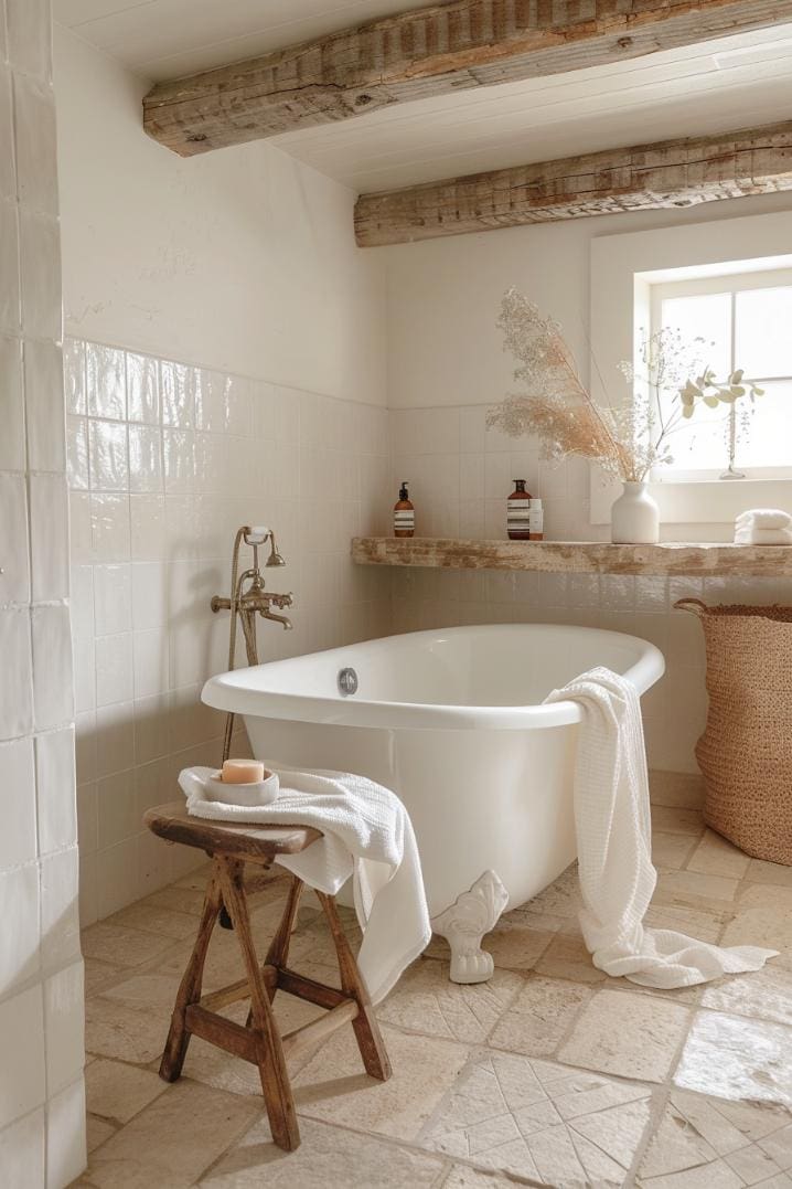 Farmhouse Bathroom Tile Floor