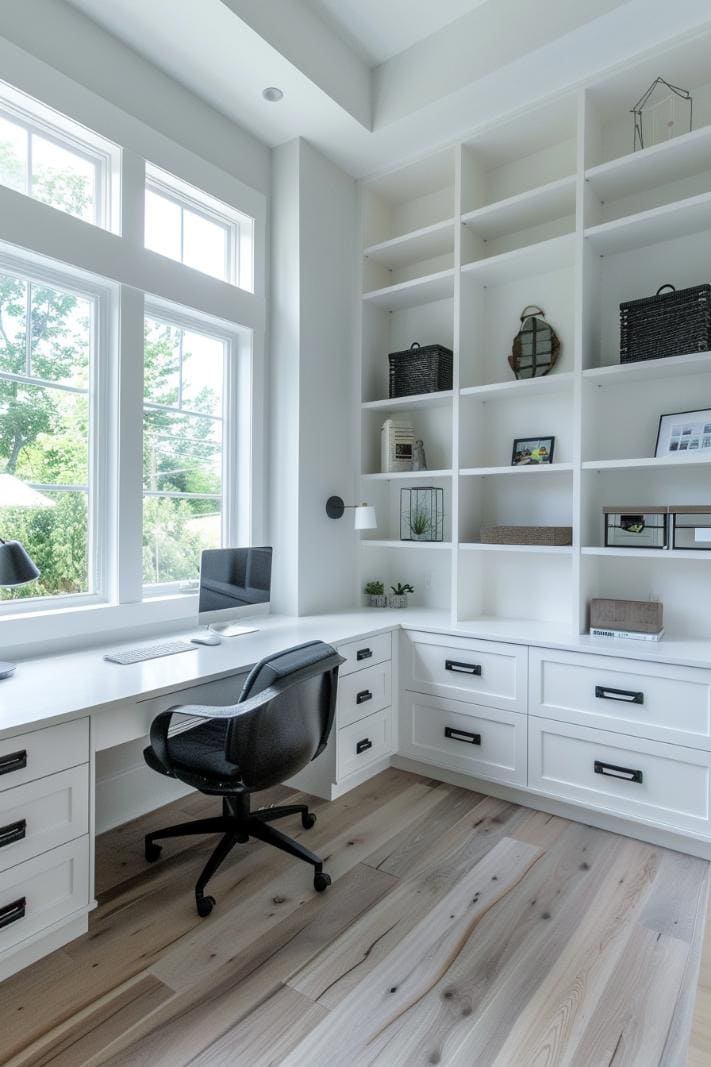 45 Farmhouse Office Ideas To Create a Cozy Workspace