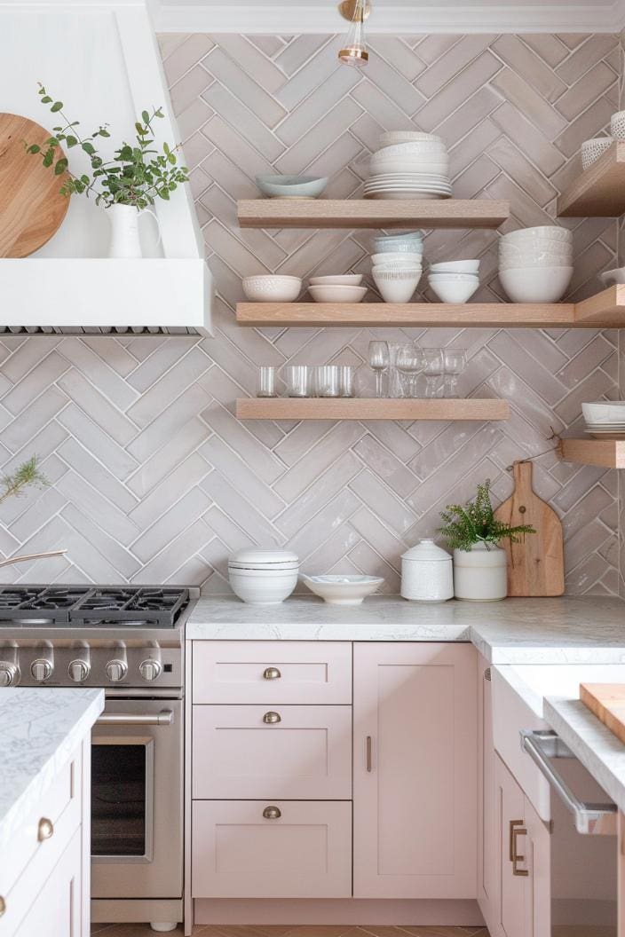 22 Herringbone Subway Tile Backsplash Ideas: Must-Try Designs!