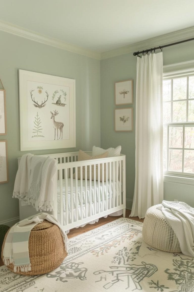 35 Sage Green Nursery for a Soothing Space for Your Baby