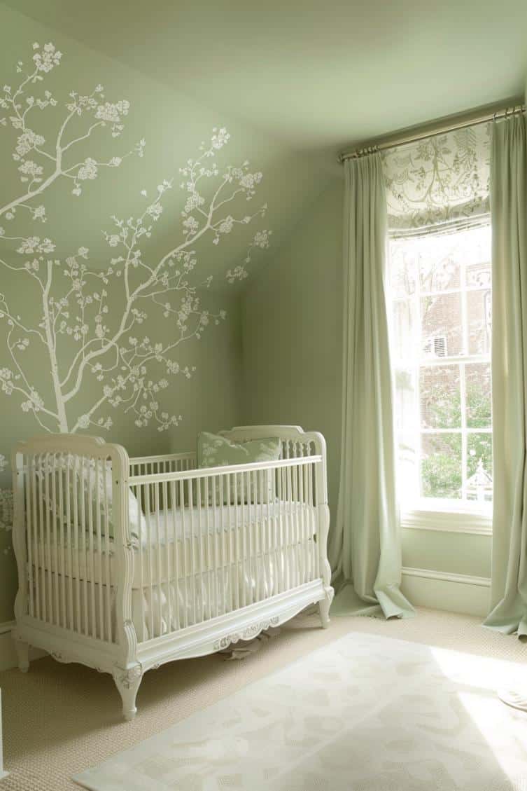 35 Sage Green Nursery for a Soothing Space for Your Baby