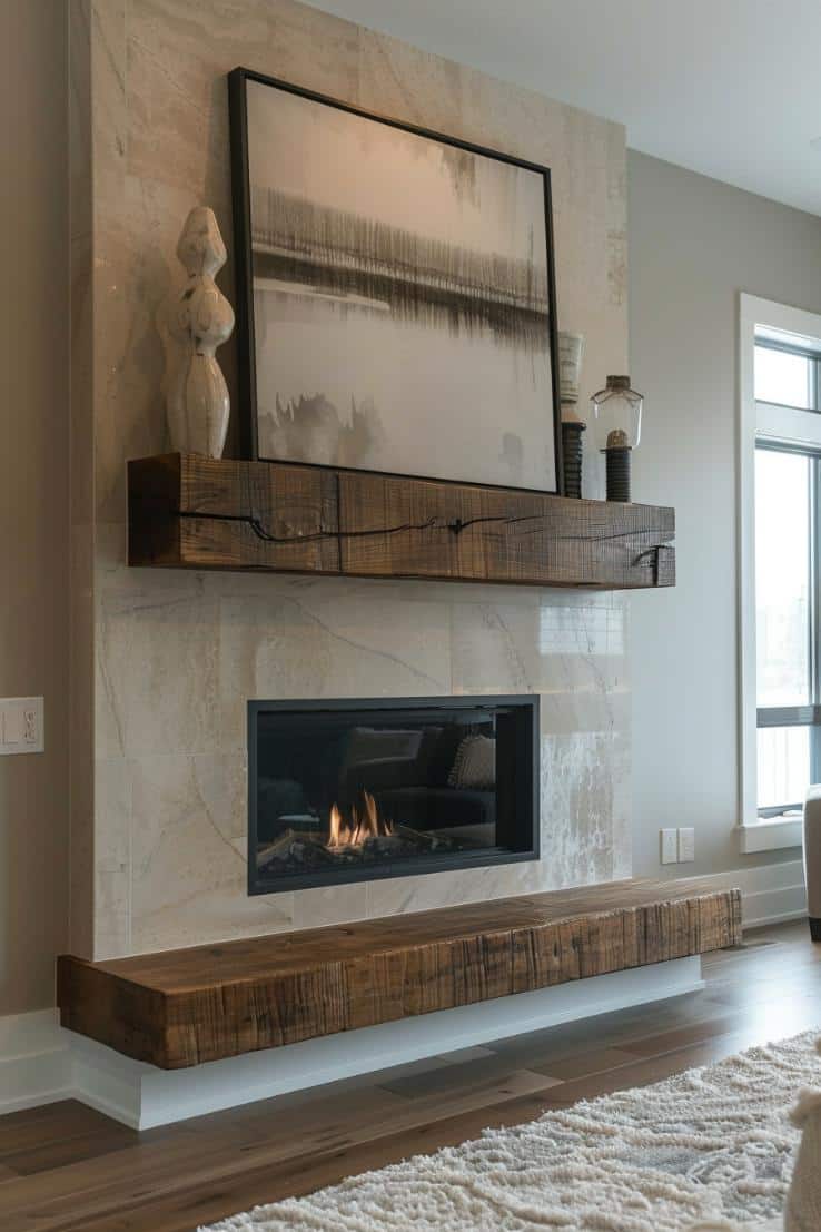 40 Wood Mantel Ideas to Enhance Your Fireplace