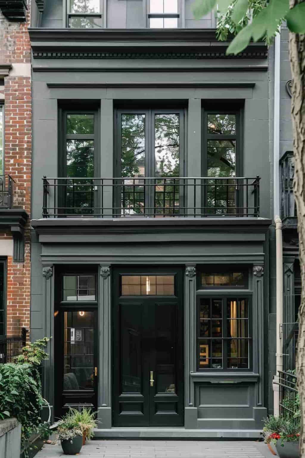 39 Gorgeous Gray Houses With Black Trim