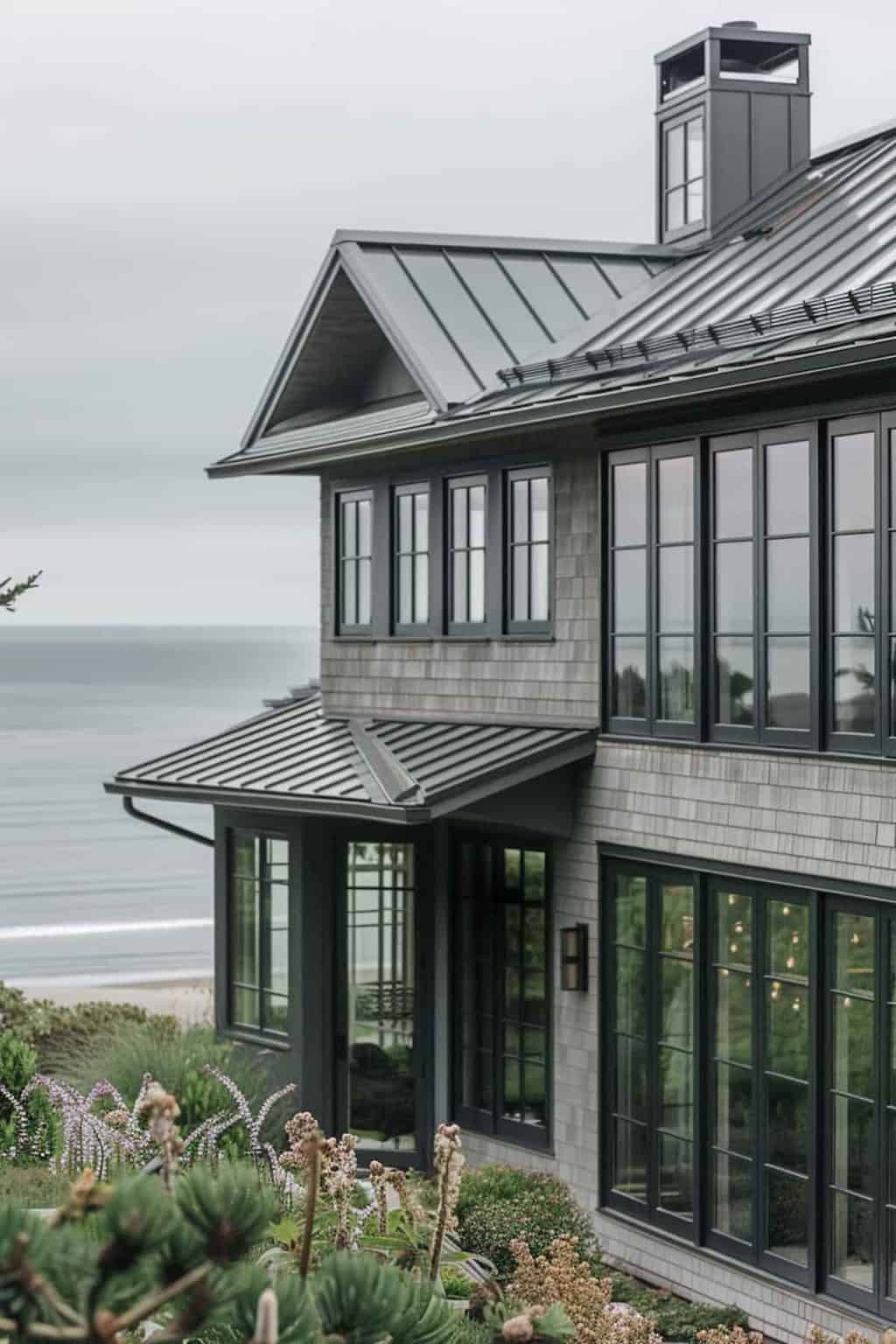 39 Gorgeous Gray Houses With Black Trim