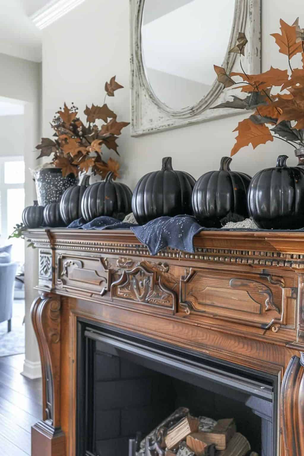 39 Halloween Mantel Decor Ideas To Spookify Your Space