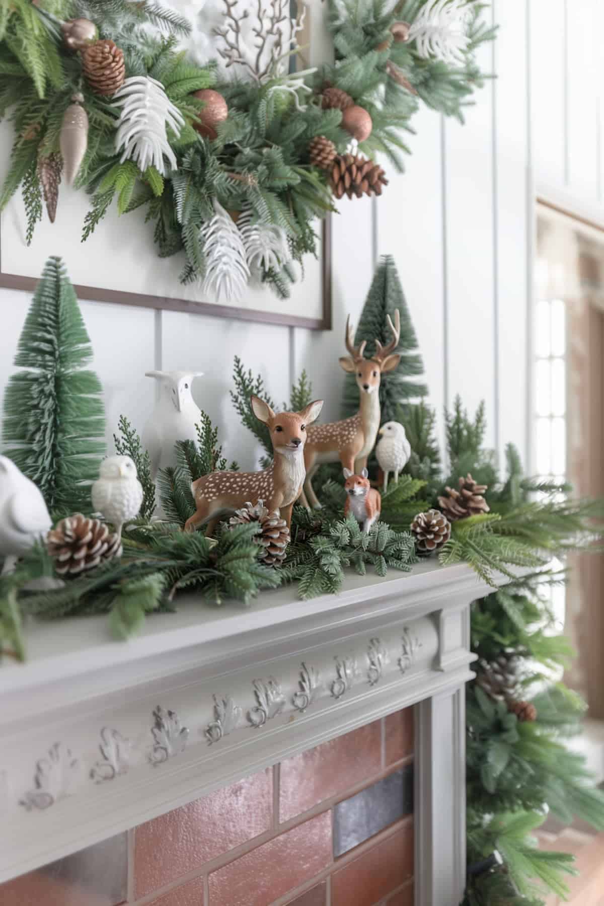 34 Mantel Ideas for Winter: Snowy Decor for Your Hearth