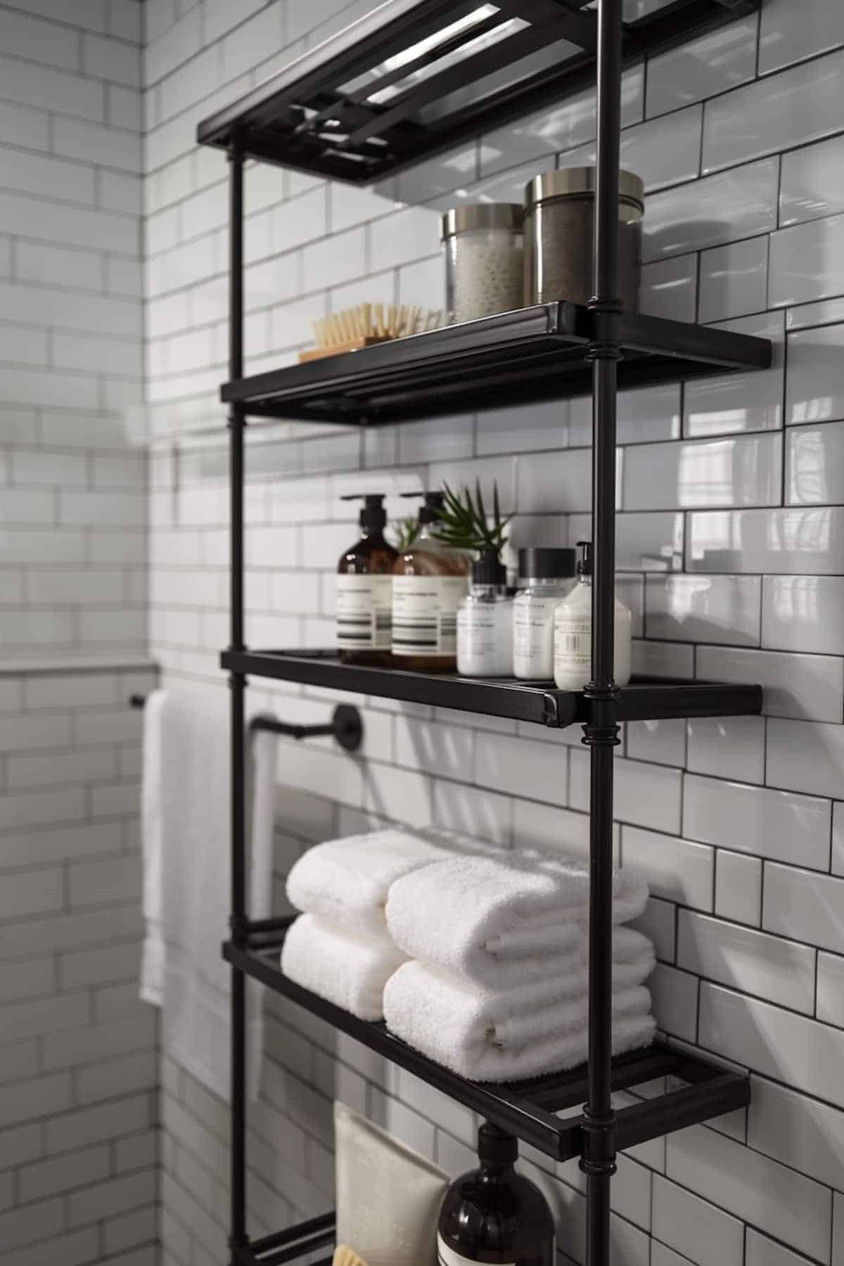 28 Shower Shelf Ideas To Style and Organize Your Bathroom
