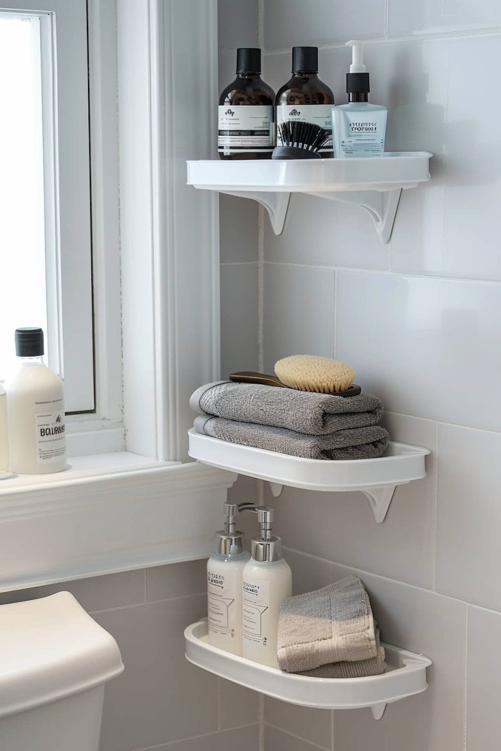 28 Shower Shelf Ideas To Style and Organize Your Bathroom