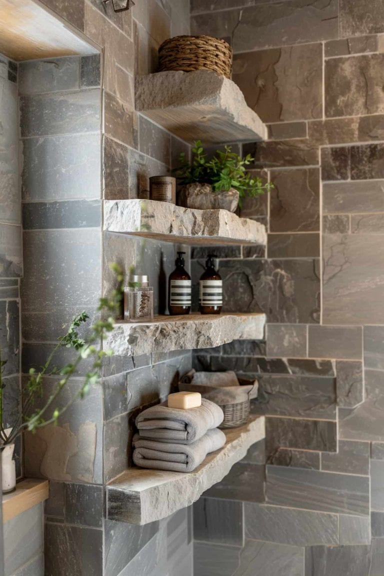 28 Shower Shelf Ideas To Style and Organize Your Bathroom