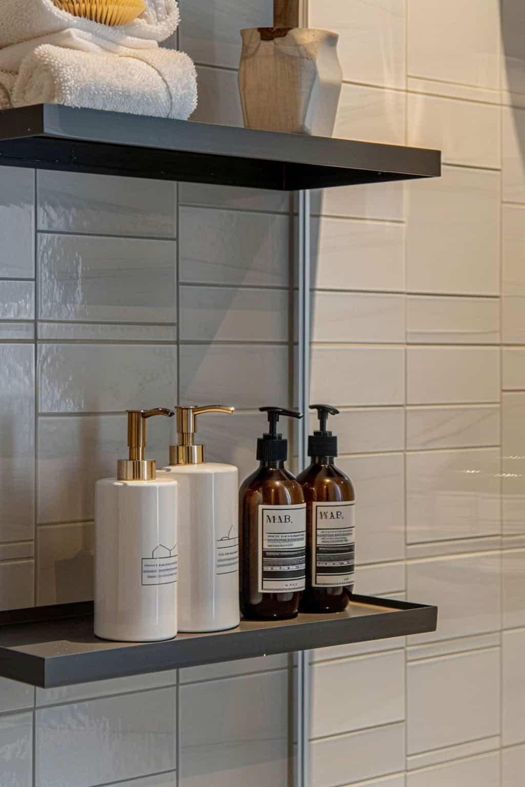 28 Shower Shelf Ideas To Style and Organize Your Bathroom