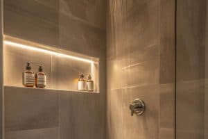 28 Shower Shelf Ideas To Style and Organize Your Bathroom