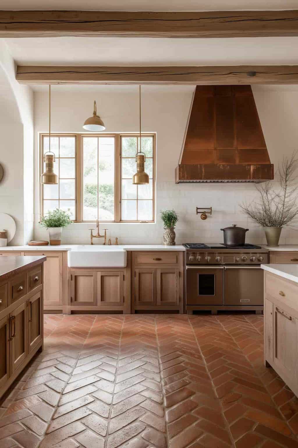 24 Brick Floor Kitchen Ideas for a Home With Timeless Style