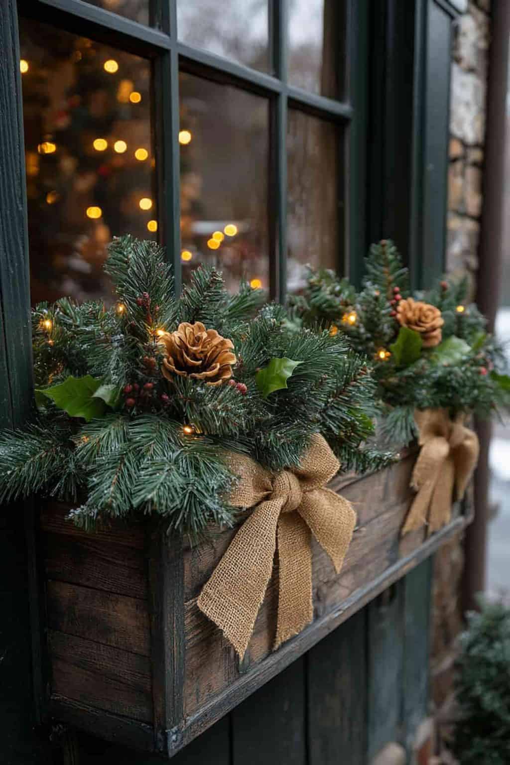 35 Christmas Window Box Ideas for a Festive, Enchanting Display