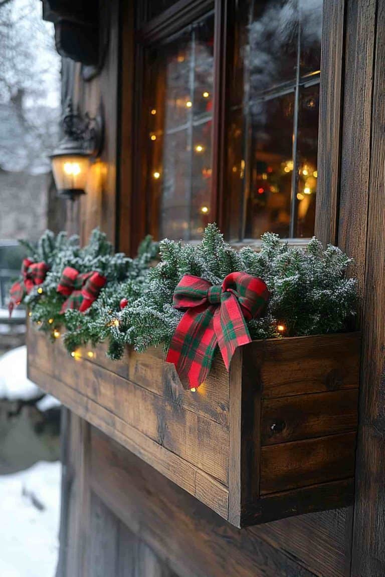 35 Christmas Window Box Ideas for a Festive, Enchanting Display