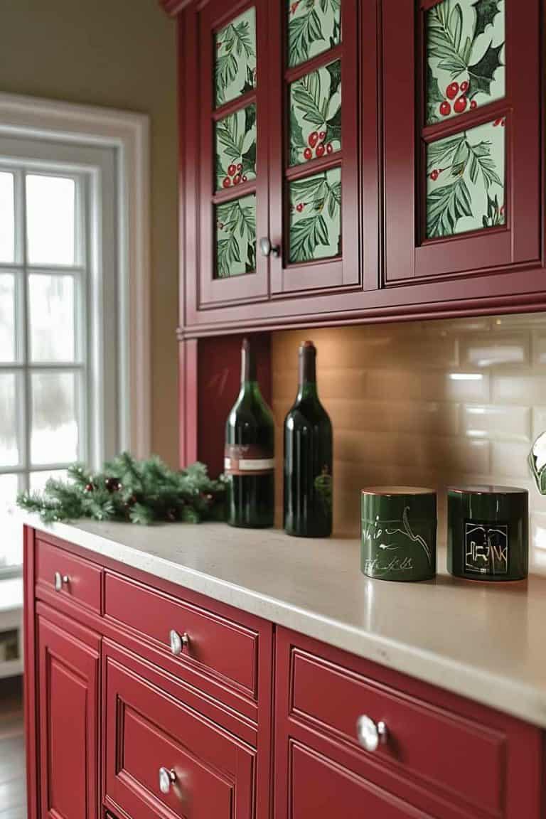 Christmas Kitchen Cupboard Decor Ideas to Spark Holiday Cheer