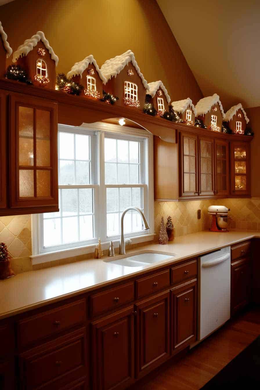 29 Ways To Decorate Kitchen Cabinets for a Festive Christmas