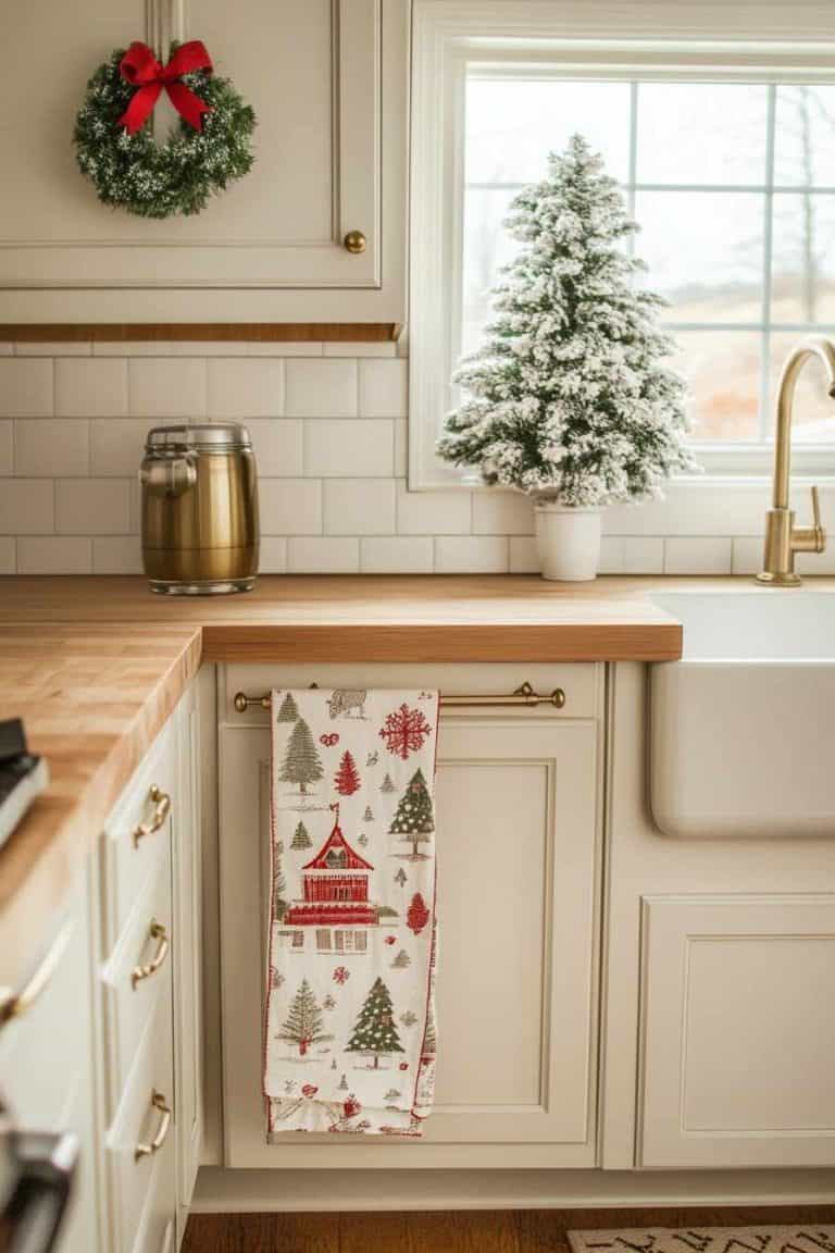 29 Ways To Decorate Kitchen Cabinets for a Festive Christmas
