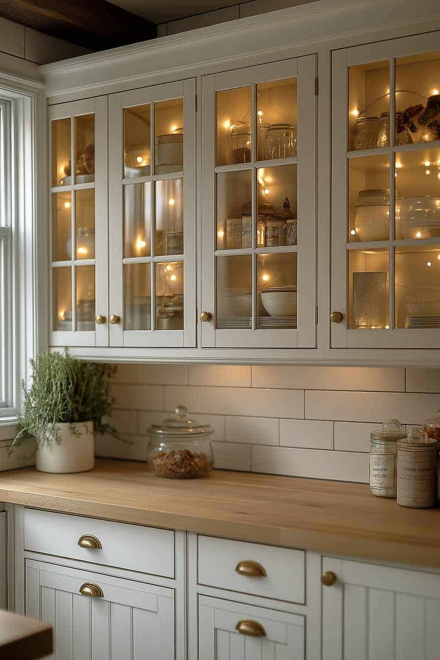 29 Ways To Decorate Kitchen Cabinets for a Festive Christmas
