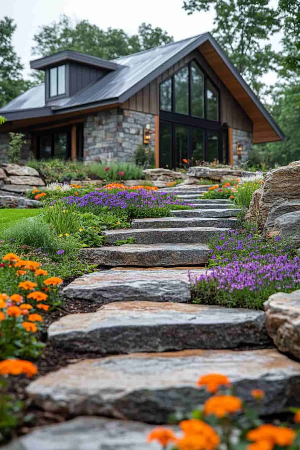 40 Farmhouse Landscaping Ideas To Enhance Your Home With Rustic Charm