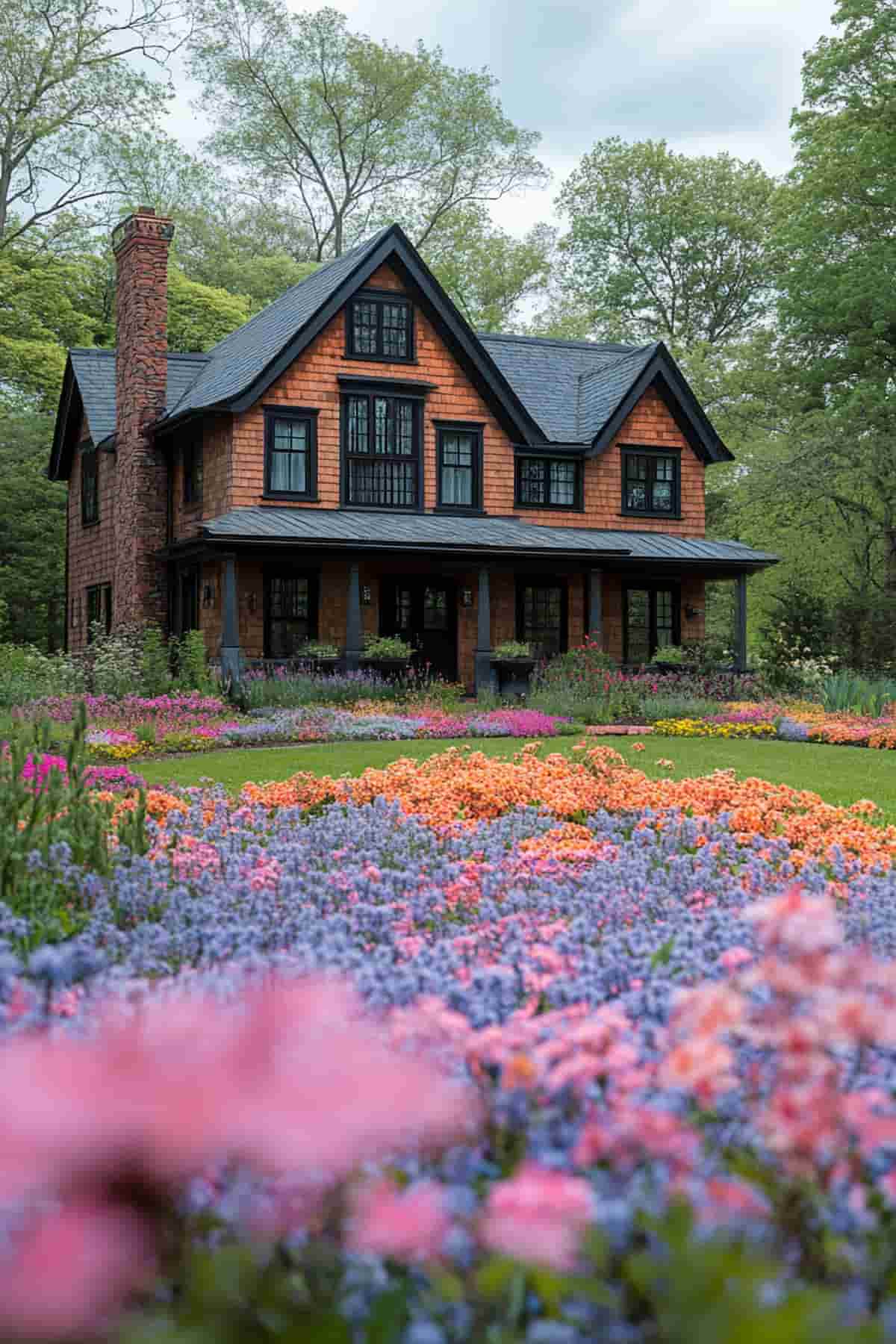 40 Farmhouse Landscaping Ideas To Enhance Your Home With Rustic Charm