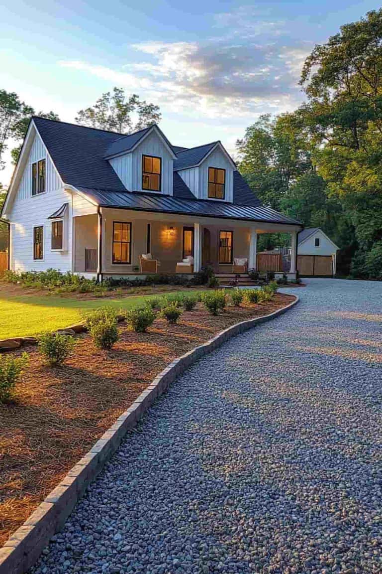 40 Farmhouse Landscaping Ideas To Enhance Your Home With Rustic Charm