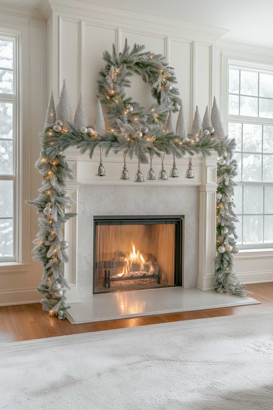 40 Fireplace Christmas Garland Ideas To Deck Your Mantel