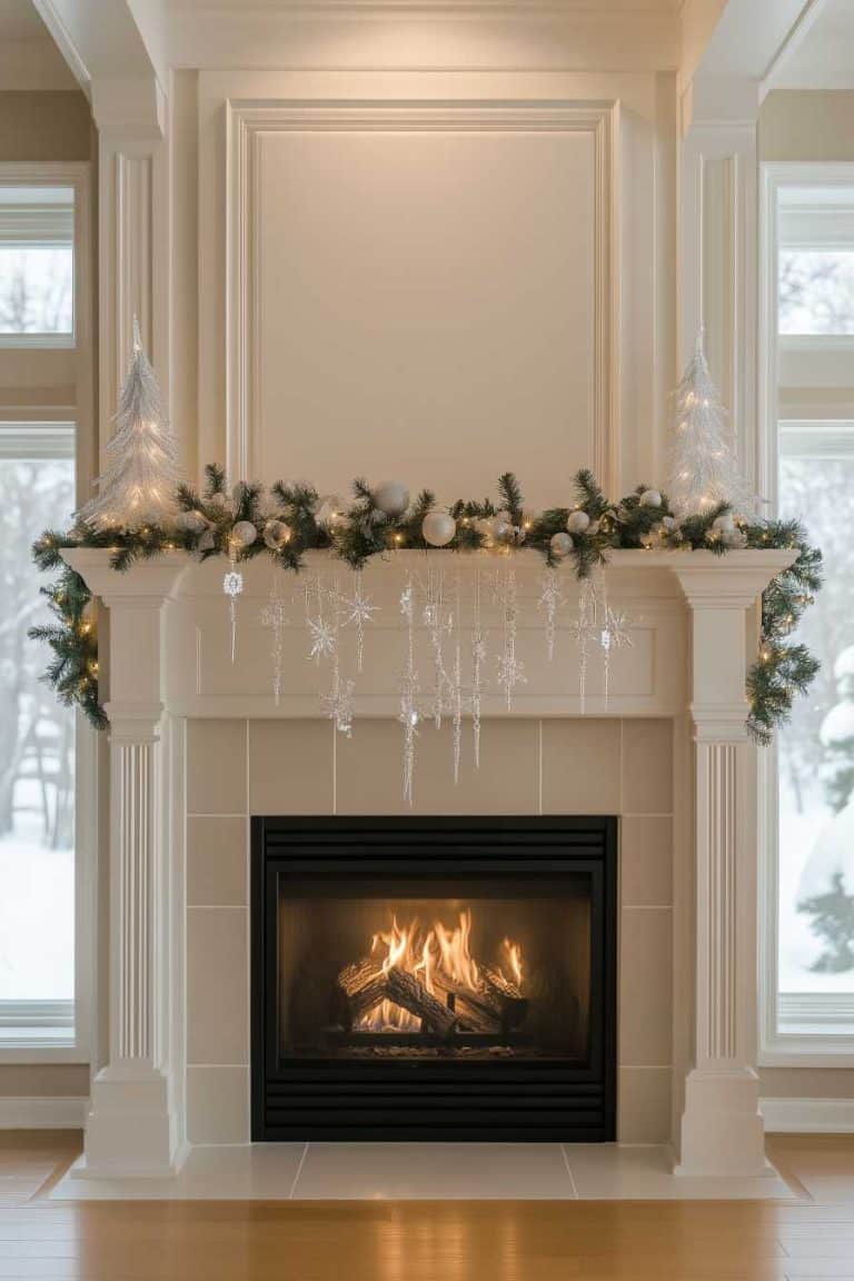 40 Fireplace Christmas Garland Ideas To Deck Your Mantel