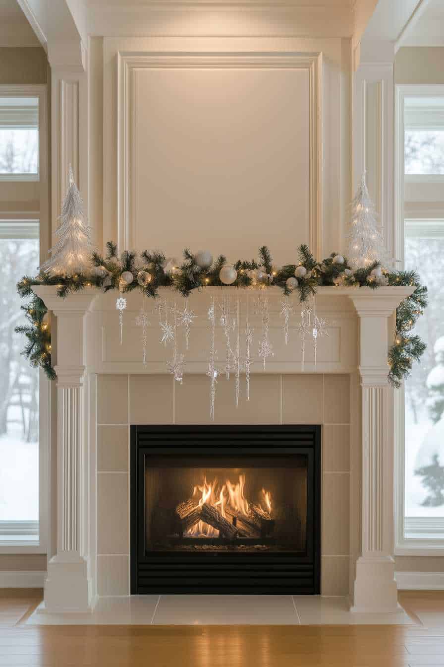 40 Fireplace Christmas Garland Ideas To Deck Your Mantel