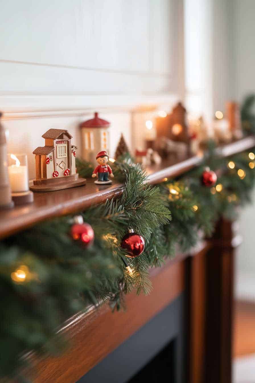 40 Fireplace Christmas Garland Ideas To Deck Your Mantel