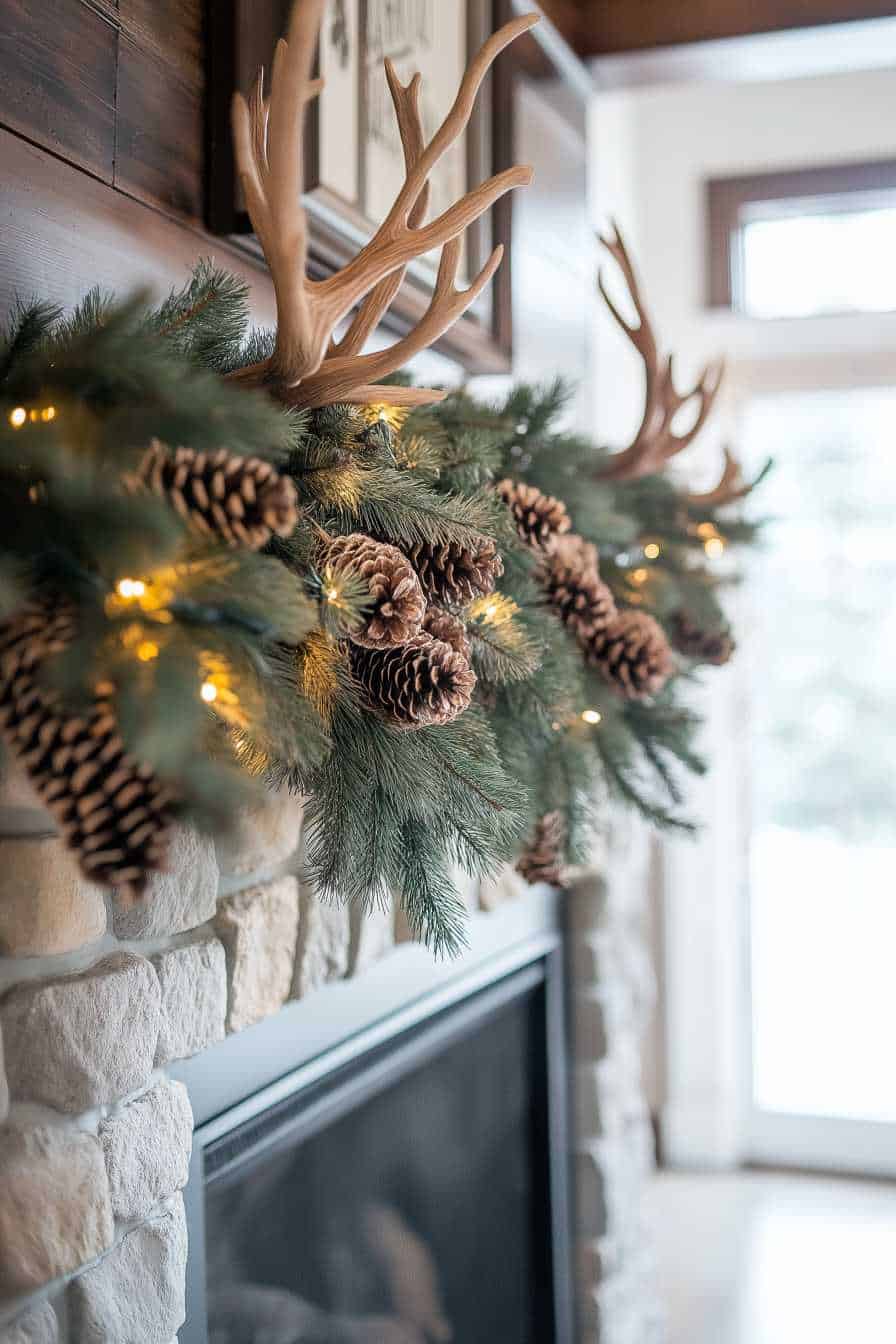 40 Fireplace Christmas Garland Ideas To Deck Your Mantel