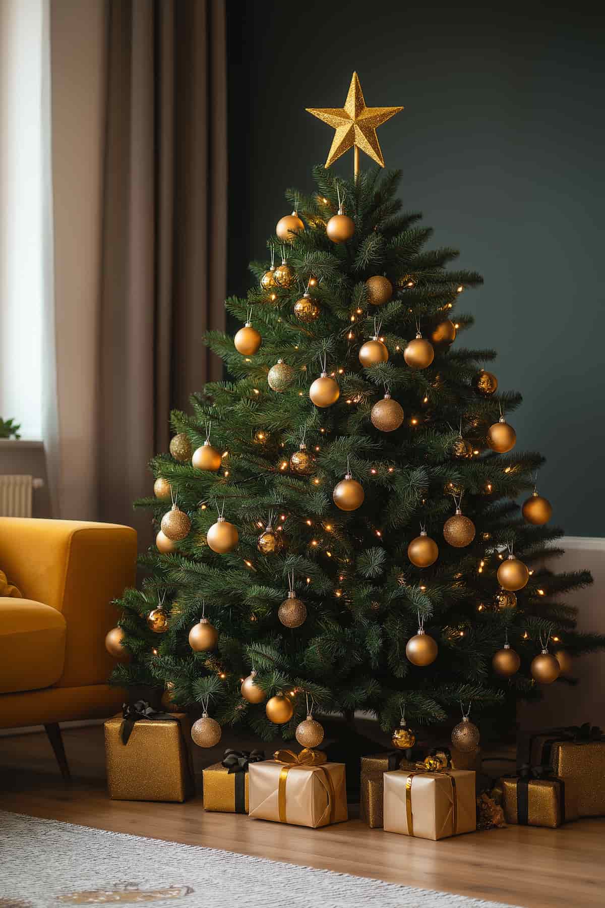 28 Gold Christmas Tree Decorations: Elevate Your Festive Decor