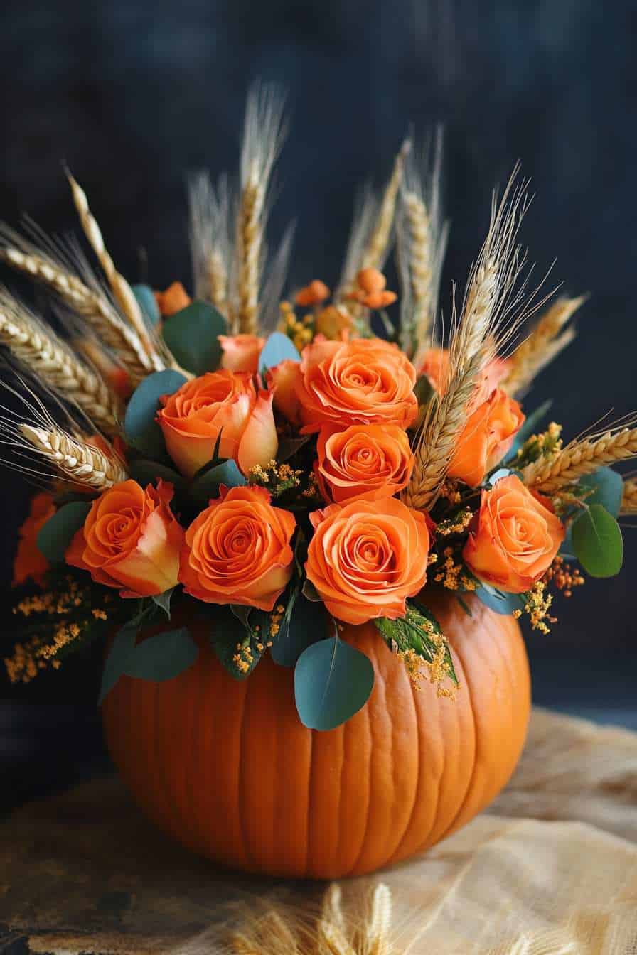 31 Gorgeous Pumpkin Flower Arrangements to Try This Fall