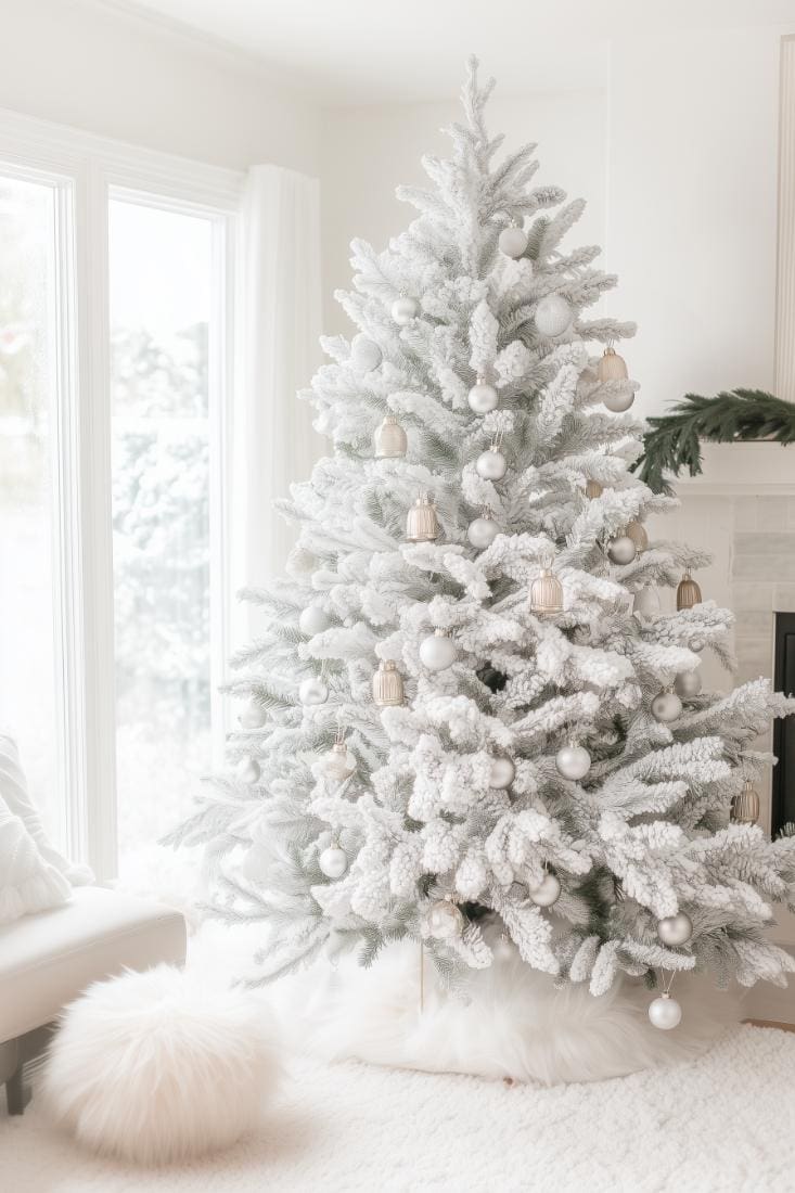 39 White Christmas Tree Decorations for a Festive Holiday Display