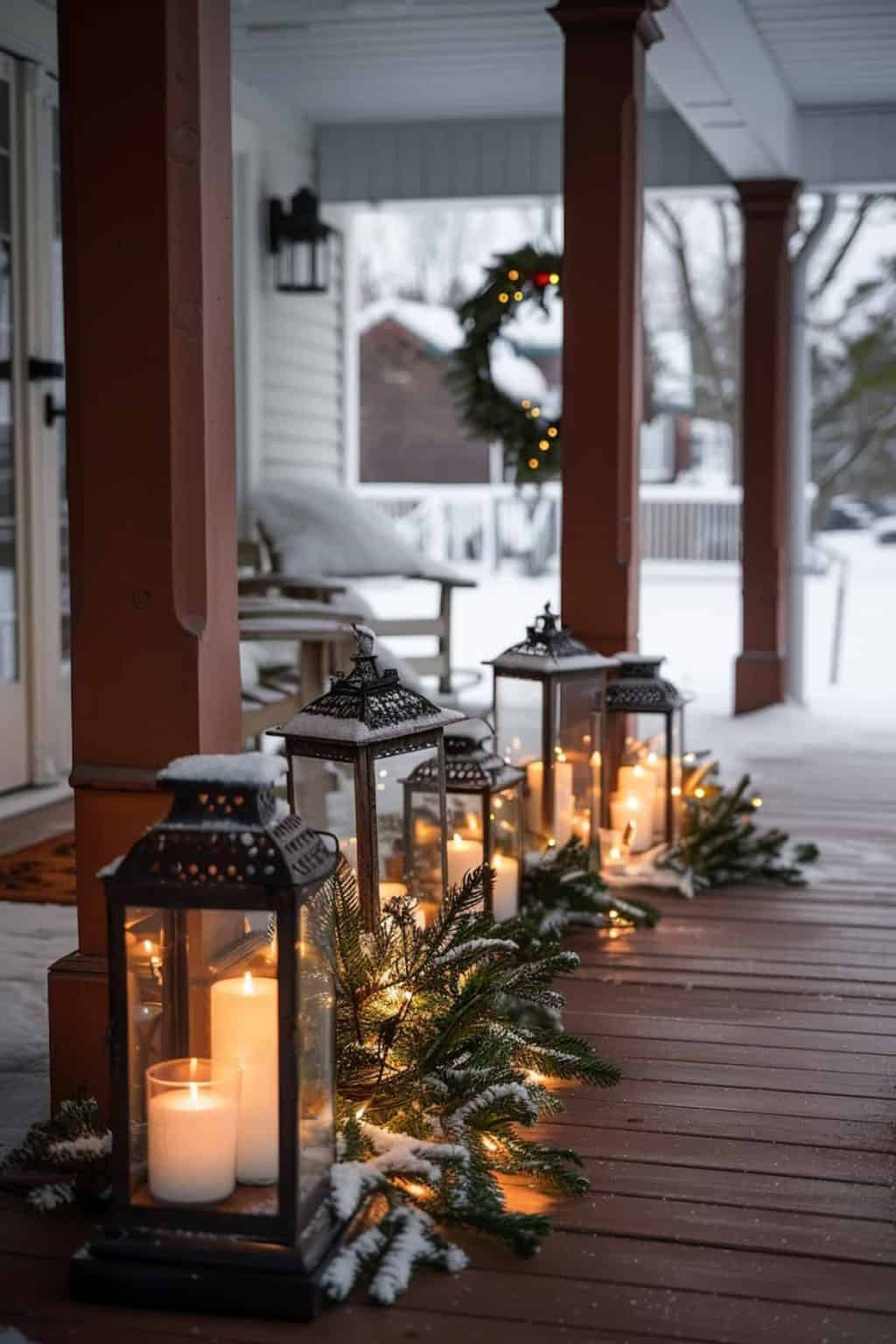 39 Winter Front Porch Decor Ideas: Inviting, Pretty Entrances