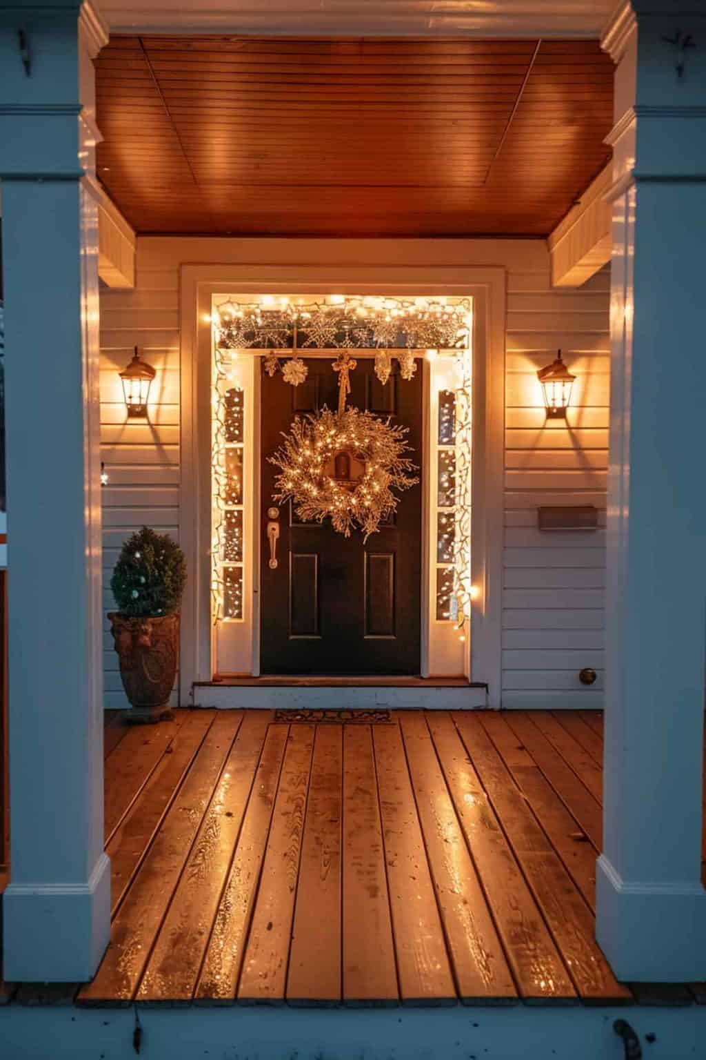 39 Winter Front Porch Decor Ideas: Inviting, Pretty Entrances