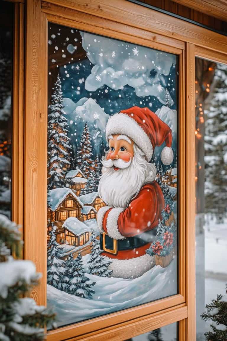 40 Christmas Window Painting Ideas To Brighten Your Holidays