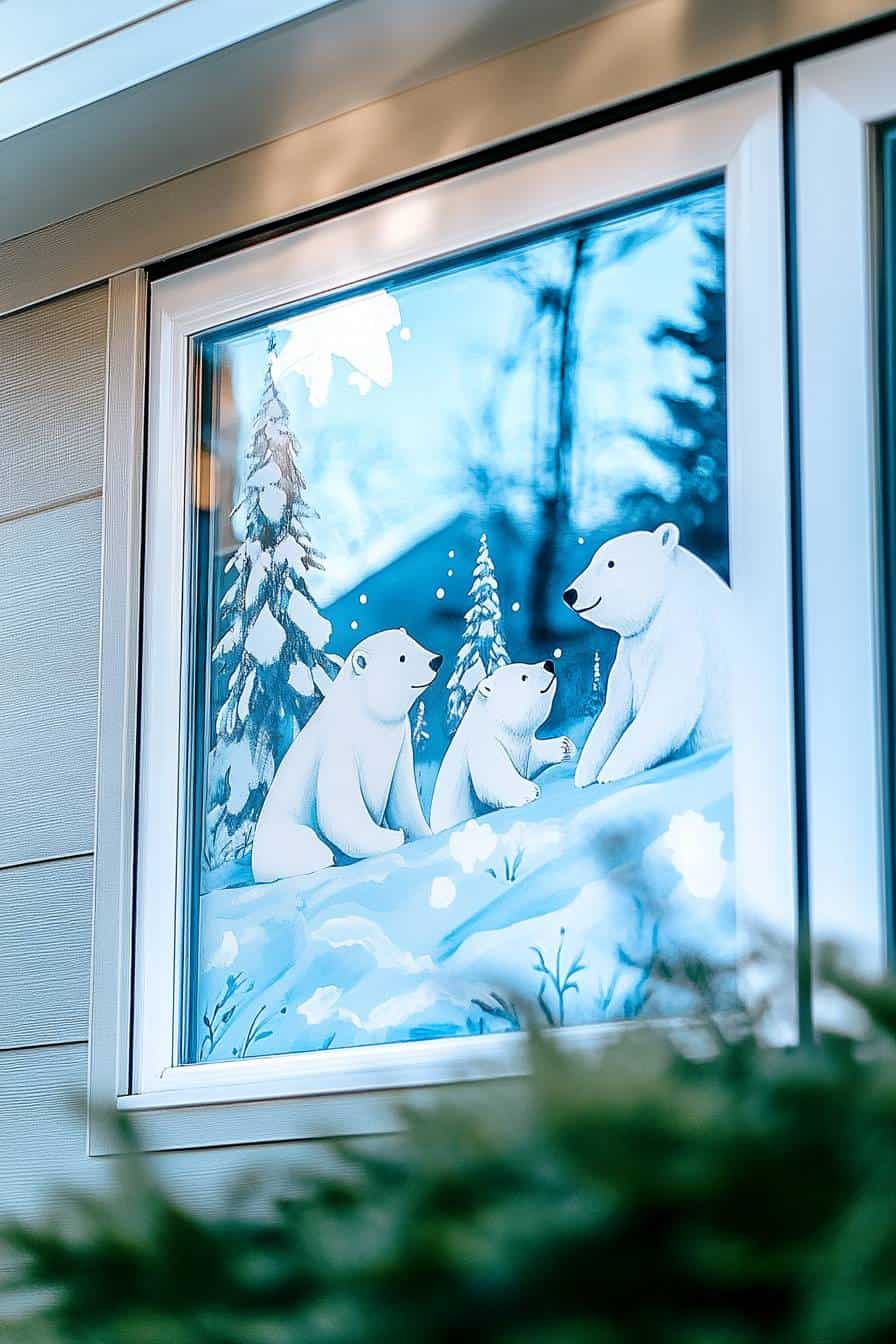40 Christmas Window Painting Ideas To Brighten Your Holidays