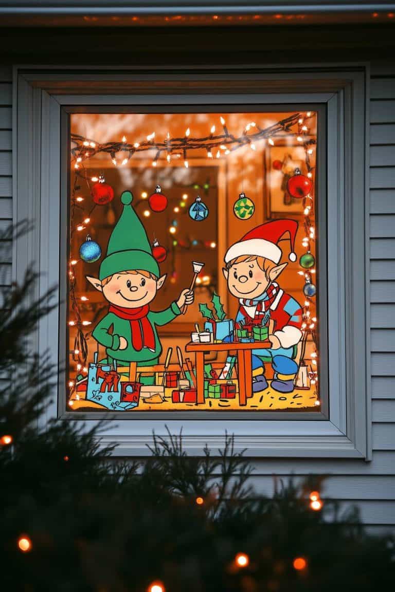 40 Christmas Window Painting Ideas To Brighten Your Holidays