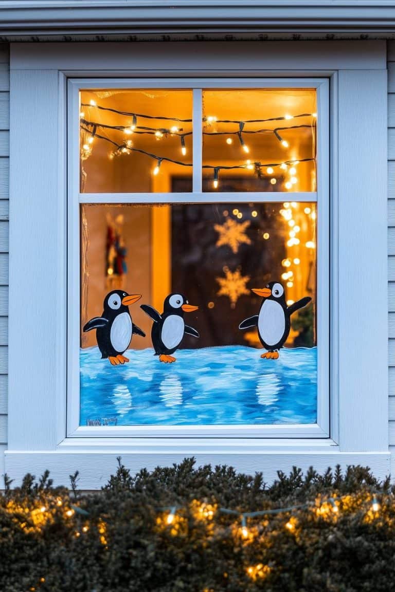 40 Christmas Window Painting Ideas To Brighten Your Holidays