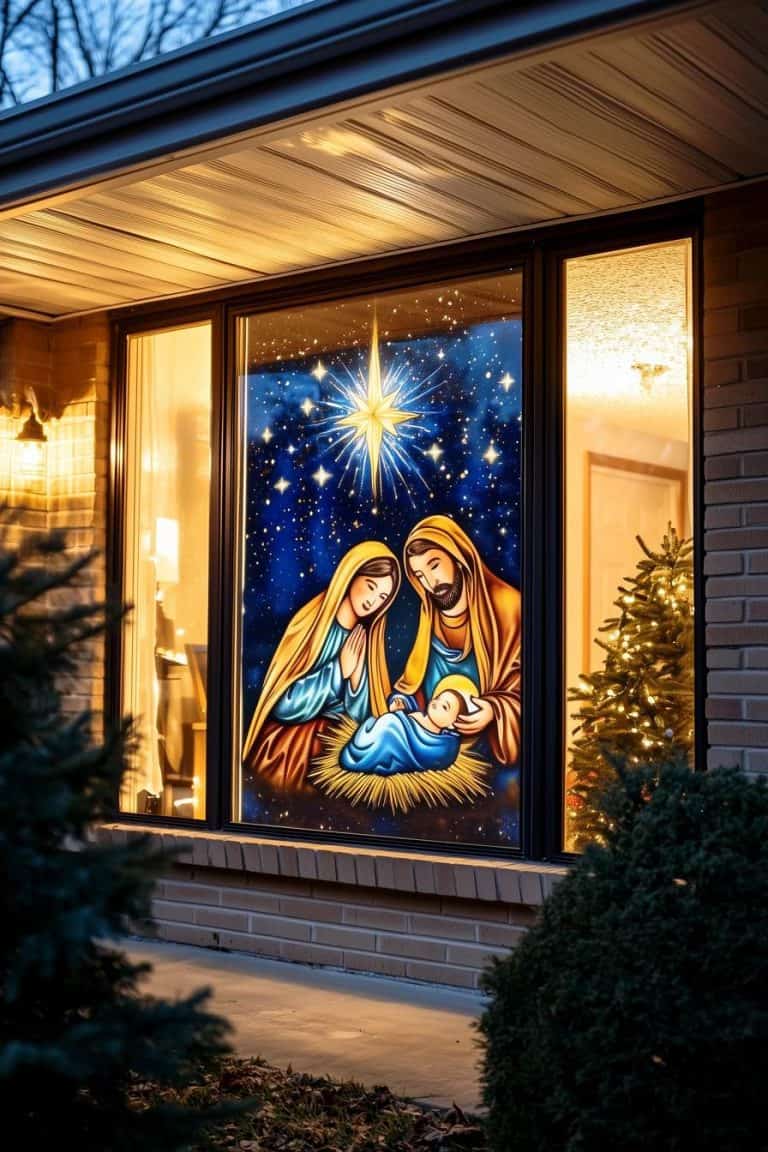 40 Christmas Window Painting Ideas To Brighten Your Holidays