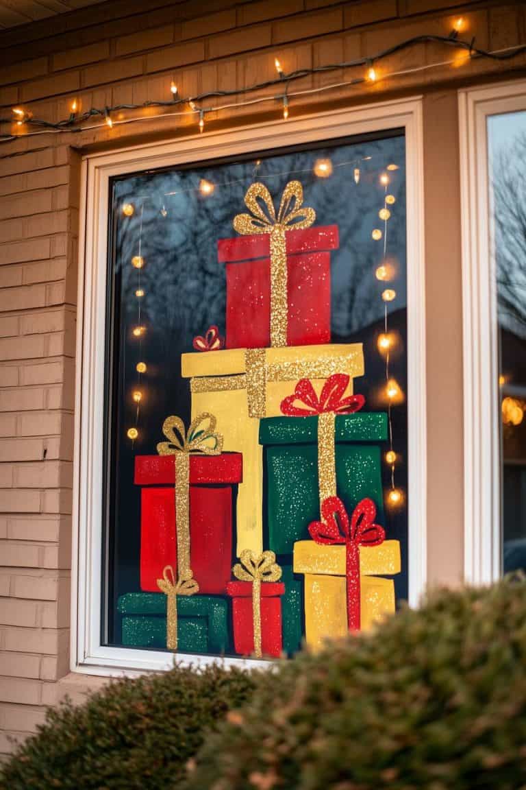 40 Christmas Window Painting Ideas To Brighten Your Holidays