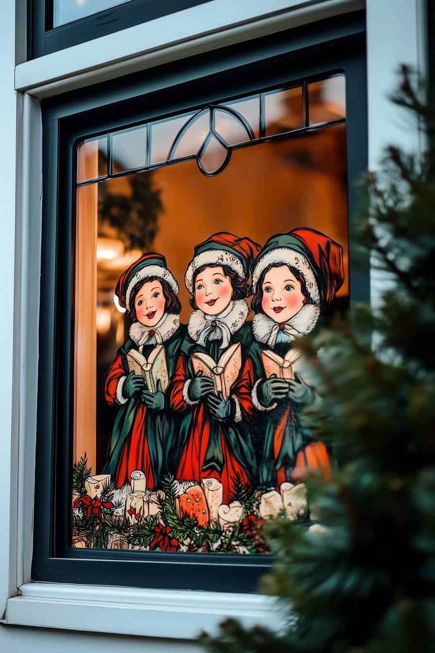 40 Christmas Window Painting Ideas To Brighten Your Holidays