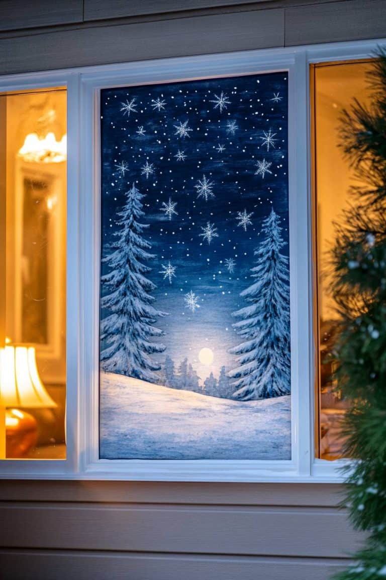 40 Christmas Window Painting Ideas To Brighten Your Holidays