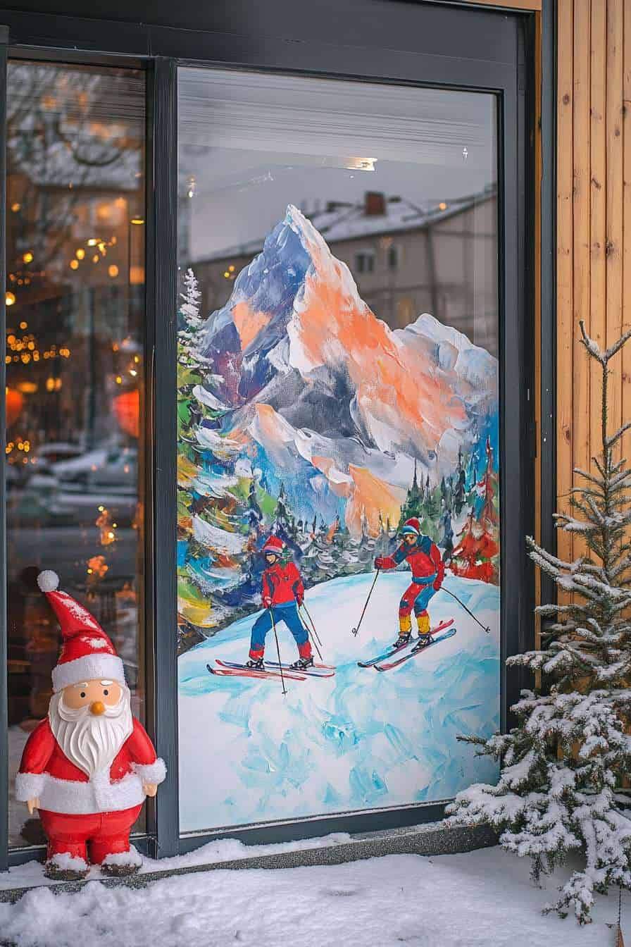 40 Christmas Window Painting Ideas To Brighten Your Holidays