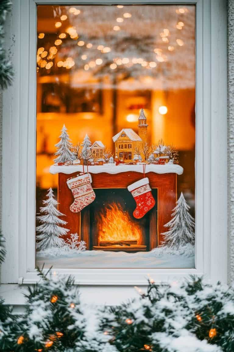 40 Christmas Window Painting Ideas To Brighten Your Holidays
