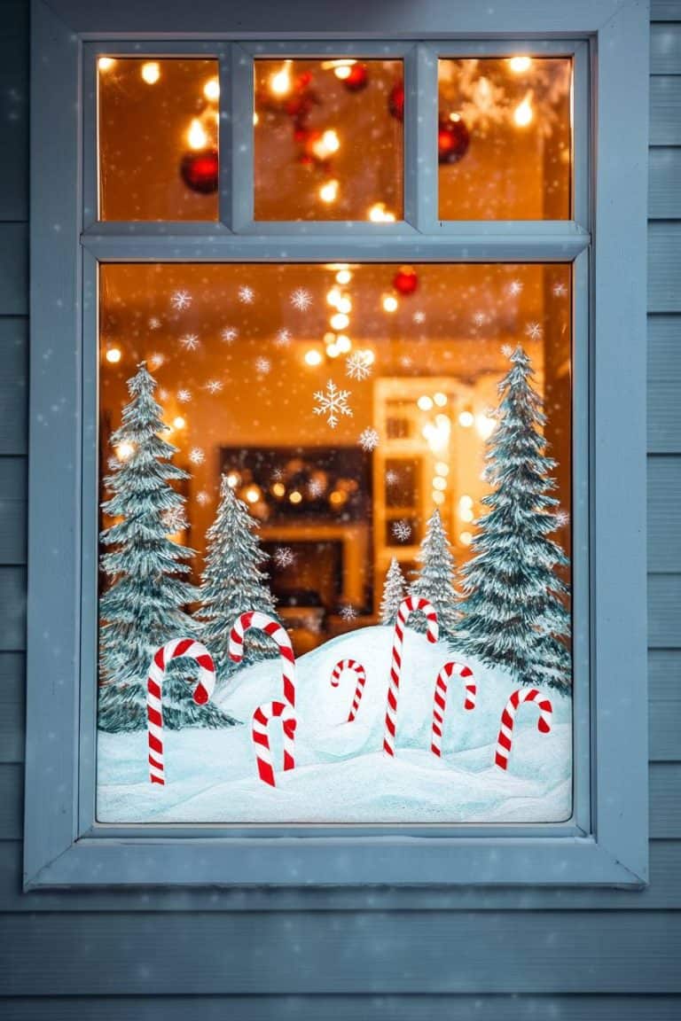 40 Christmas Window Painting Ideas To Brighten Your Holidays
