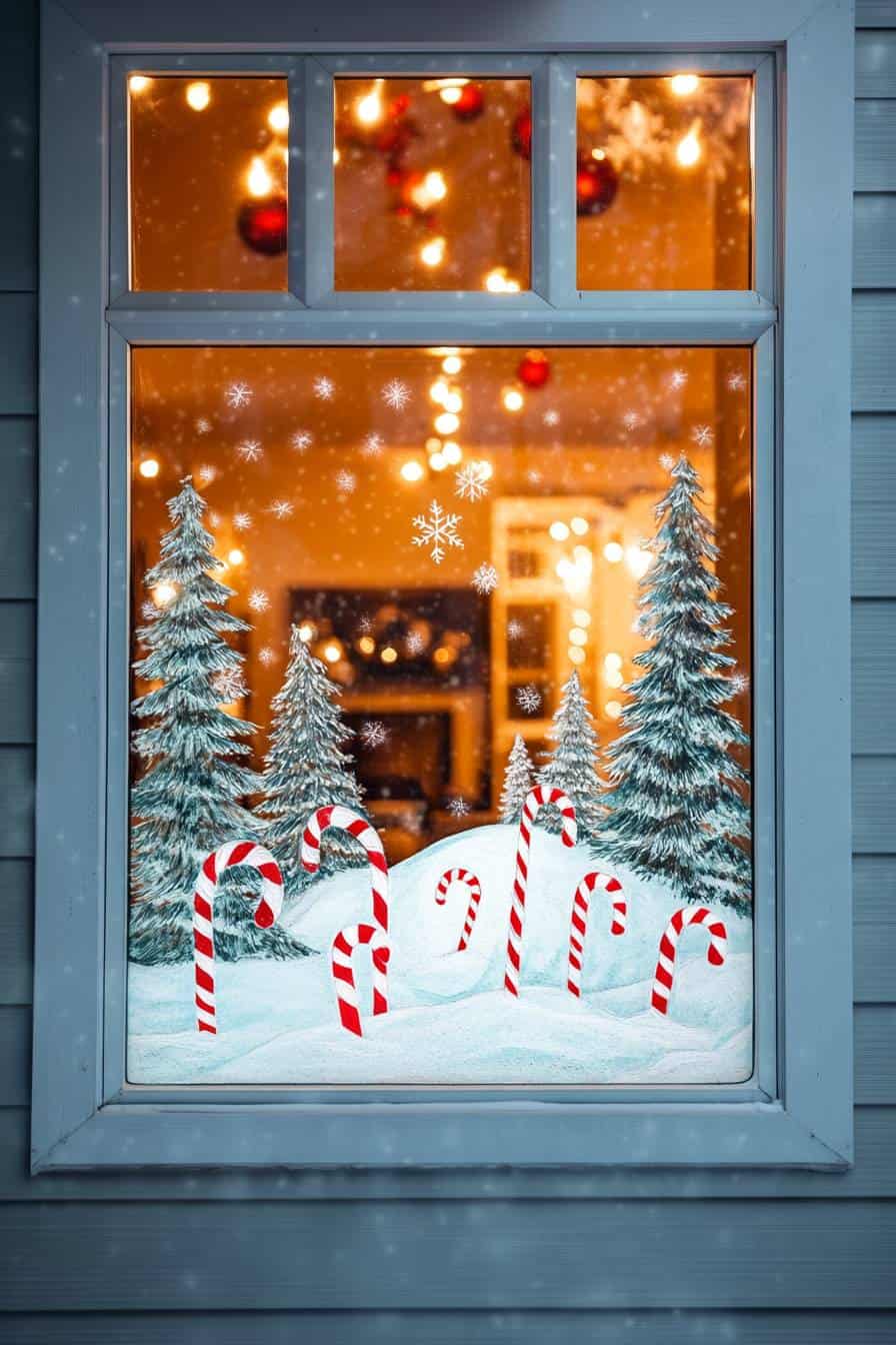 40 Christmas Window Painting Ideas To Brighten Your Holidays